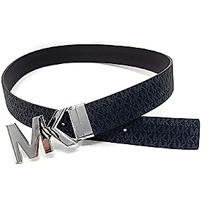 Michael Kors Black Brown Reversible Belt Silver Buckle 554517C X-Large