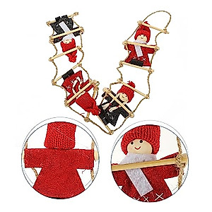 Amosfun Climbing Ladder Doll Christmas Decorations Christmas Tree Ornaments Christmas Pendants Christmas Tree Pendants Xmas Party Props The Tree Christmas Utenciles Felt Christmas Decor