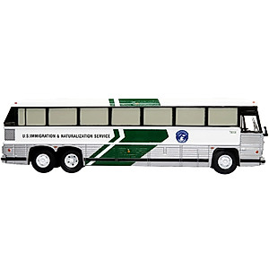 Iconic Replicas MCI MC-12 Coach Classic Bus U.S. Immigration & Naturalization Service Vintage Bus & Motorcoach Collection 1/87 Diecast Model 87-0343