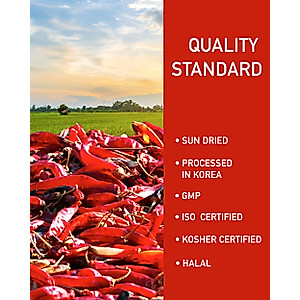 Taekyung Chili Powder For Paste (Fine, 1LB) - Korean Gochugaru. Red Pepper Spice Seasoning for Asian Food. MSG Free.