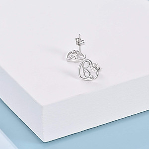 YFN Nursing Themed Stud Earrings Sterling Silver Jewelry Gift for Nurse (Stethoscope)