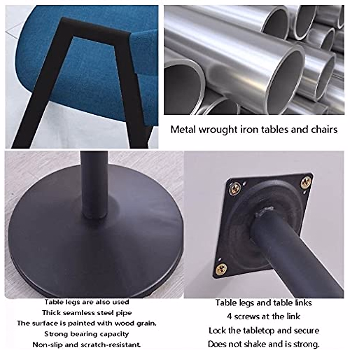 Kitchen Table Set, Conference Reception Room Coffee Table with Chair, Small Apartment Decoration Table and Chairs 1 Table and 2 Chairs Cotton and Linen Office Negotiation Room (Color : Dark Green) ( C