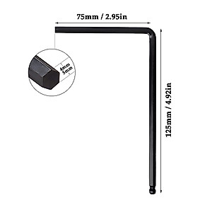 Frautron 11pcs Guitar Allen Wrench Set, Includes 1.5mm, 2mm, 2.5mm, 3mm, 4mm, 5mm, 1/20in, 1/8in, 3/16in, for Most Guitar & Bass Neck Truss Rod Bridge Nut Locking Screw Adjustment