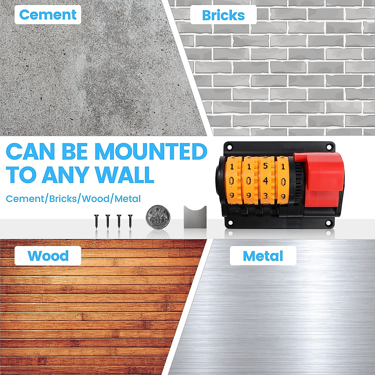 Bottle Opener Wall Mounted - Beer Counter Bottle Opener with Precise Numbers, Manual Beer Can Opener for Kitchen Wall Bar Restaurant