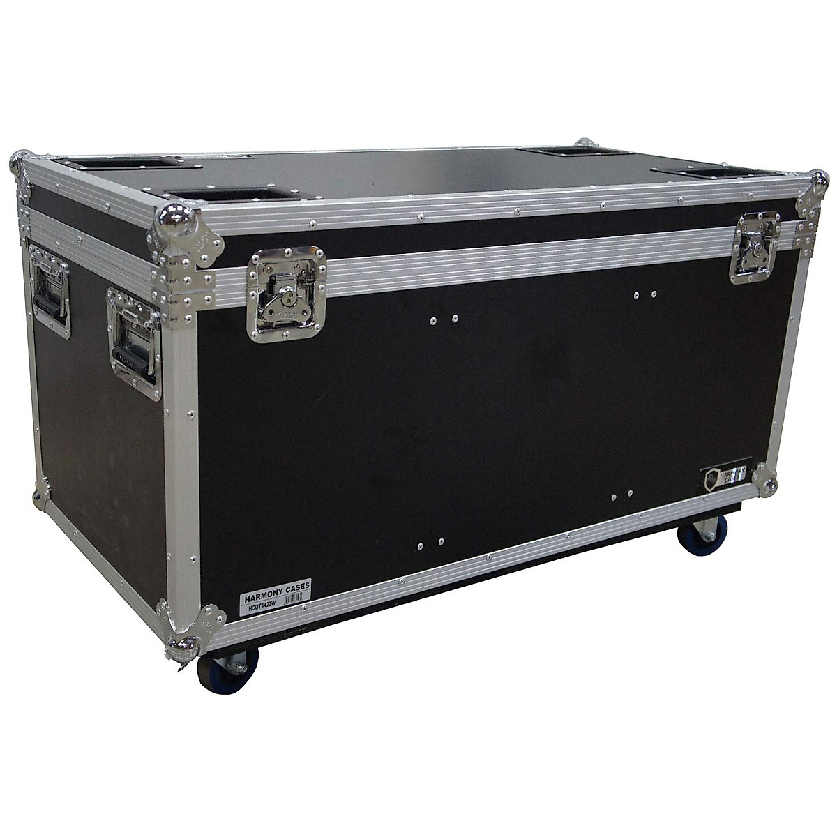 Harmony Audio HCUT4422W Pro Audio DJ Touring 44x22x22 Utility Road Trunk Case Wheels