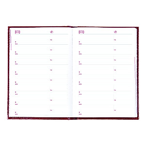 Brownline 2023 Traditional Daily/Monthly Planner, Untimed Journal, 12 Months, January to December, Perfect Binding, 8.25" x 5.75", Bright Red (CB389.RED-23)