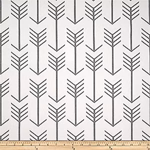 Premier Prints Arrow White/Cool Grey, Fabric by the Yard