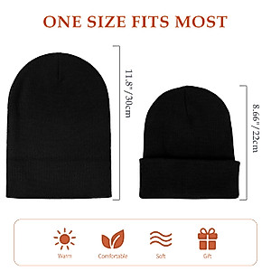 ZEXIAN 3 Pack Comfortable Breathable Soft Beanie Knit Slouchy Winter Skull Hats for Men and Women,Gifts for Christmas (Black& Grey& Navy Blue)