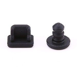Silicone Dust Plug Cover Earphone Charger Jack Stopper for 3DS / 3DS XL LL/New 3DS / New 3DS XL LL (Black)