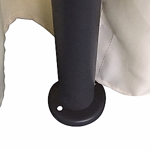 Round Gazebo with Curtains,Outdoor Gazebo, Backyard Gazebo,Garden Gazebo,Beach Gazebo,Wedding Party Tent,for Barbeque,Patio,Deck,Garden Party,Markets,Outdoor Events,BBQ,11' 5'' x 8' 9''