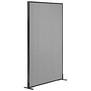 Global Industrial 36-1/4"W x 72" H Freestanding Office Partition Panel, Gray