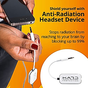 Shield Your Body Headset Anti Radiation Device, EMF Blocker Wire Headphone Accessory, Functional Air Tube Alternative with Improved Audio Quality, Compatible with 5G Devices and 3.5mm Headphones