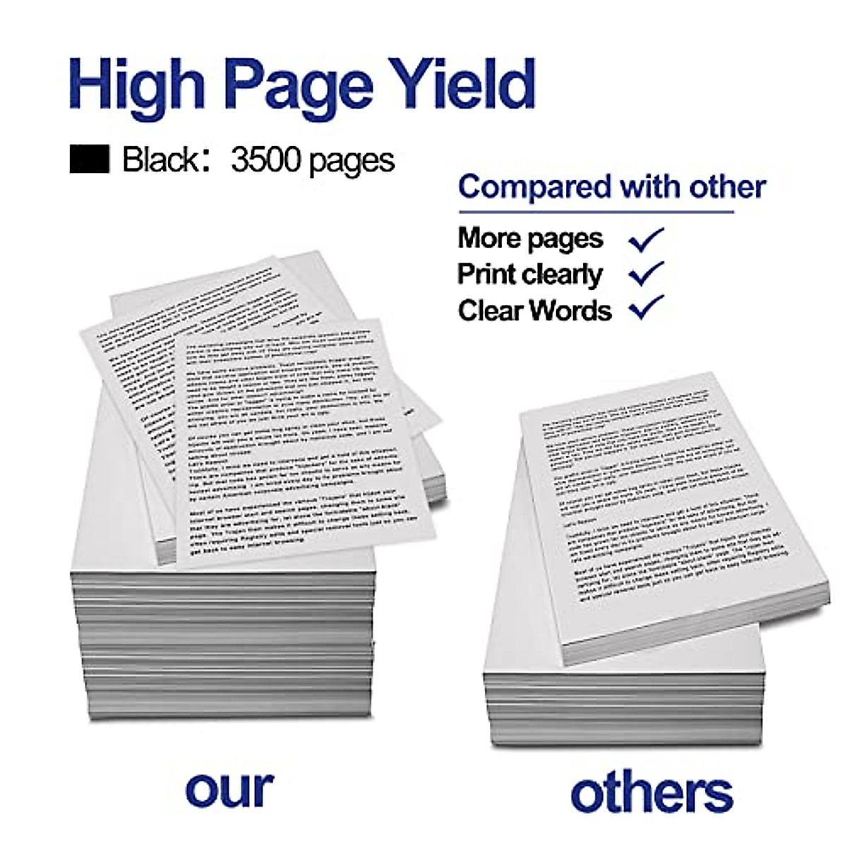 (1 Pack,Black) TN760 TN-760 Compatible Toner Cartridge Replacement for Brother DCP-L2550DW MFC-L2710DW MFC-L2750DW MFC-L2750DWXL HL-L2350DW HL-L2370DW Toner Cartridge Printer