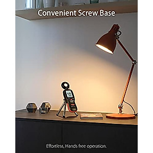 Wintact Digital Illuminance Light Meter Handheld with Thermometer Ambient, Lux Meter Range up to 200,000 Lux, Photometer Light Intensity Sense Test for Garden Indoor Plants LED Grow Light, Photography