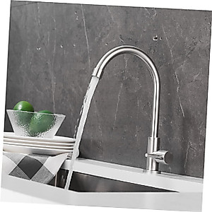 Gadpiparty Waterfalls Outdoor Kitchen Water Faucet Spaghetti Spoon Server Sink Faucets Waterfall Bath Taps Outdoor Faucets Kitchen Water Tap Outdoor Hose Faucet Single Cold Faucet Vertical