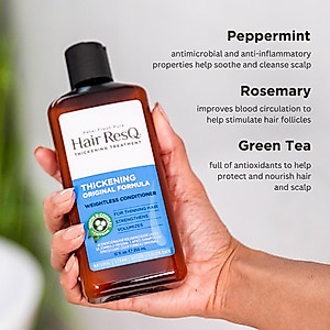 Petal Fresh Pure Hair ResQ Thickening Treatment Original Formula Weightless Conditioner, for Noticeably Thinning Hair, Volumize, Strengthen Follicles with Biotin-B and Caffeine, 12 fl oz (355 ml)