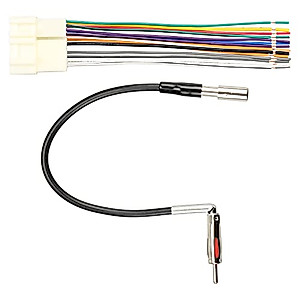 Car Radio Stereo Wiring Harness with Antenna Adapter Connector Plug Kit for 1989-2002 Chevy GMC Buick Cadillac