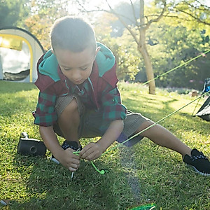 40PCS Aluminum Tent Stakes + 8PCS 12 inch Steel Tent Stakes Heavy Duty Tent Pegs