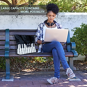 COCOMK Handbag Reusable Grocery Bag Shoulder Shopping Bag Tote Bag for Music Teacher Girls Gift Bag