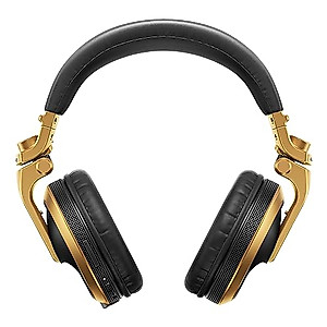 Pioneer DJ HDJ-X5BT-N - Closed-back, Bluetooth-compatible, Circumaural DJ Headphones with 40mm Drivers, 5Hz-30kHz Frequency Range, Detachable Cable, and Carry Pouch - Gold