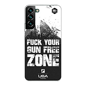 Phone Case Fuck Your Gun Free Zone USA Patriot Design Silicone Transparent - Compatible iPhone and Samsung (Samsung Galaxy A04)