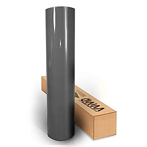 VViViD Gloss Gunmetal Grey Vinyl Exterior and Interior Bubble and Air-Free Channel Tech (1ft x 5ft)