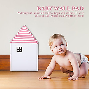 Garneck 4pcs 15cm Soft Wall Sticker 3D Wall Panels Sound Dampening Panels Tatami Wall Panels Stickers for Kids Gym Mat Kids Wall Padding Foam Play Mat Decor House PVC Child Anti-Collision