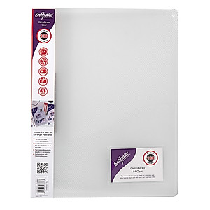 Snopake 12772S A4 Clamp Binder with 100 Sheet Capacity - Clear