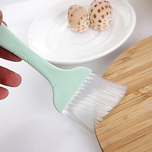 Nylon Bristle Pastry Brush Plastic Grip for Basting, Baking, Cooking Food Brush, Green, Pink