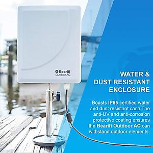 Bearifi BearExtender Outdoor AC 802.11ac Dual Band 2.4/5 GHz High Power USB Wi-Fi Extender Antenna PCs