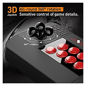 DIACCO Super Console X Joystick Built-in 23000+ Games Compatible With PS3/PS4/Switch/TV/PC Box Arcade Fighting Flexible Operation (Color : X C-Stick-256G B)