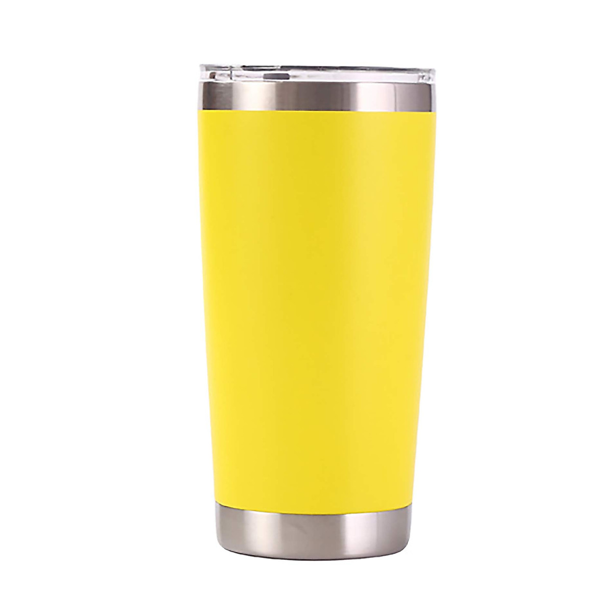 JOYSIP 20oz Stainless Steel Thermal Travel Mug with Lid, Double Walled Vacuum Insulated Coffee Tumbler Cup for Home, Office, Sports, 600ml (YELLOW)