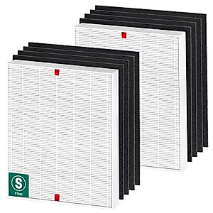 C545 HEPA Replacement Filter S for Winix C545 Air Purifier by Blutoget - Winix C545 Replacement Filter Replaces Winix S Filter 1712-0096-00,2522-0058-00,2 H13 True HEPA & 8 Activated Carbon Filters