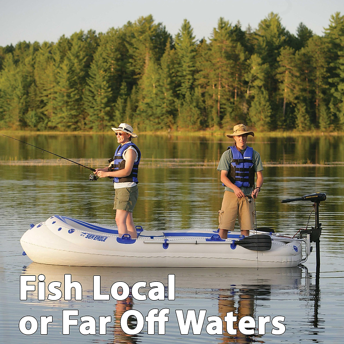 Sea Eagle SE9 Inflatable Motormount Boat - Fisherman's Dream Package