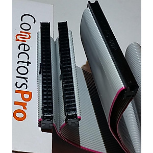 Connectors Pro PC Accessories 24 Inches 3 Female Connectors IDC 2x25 50P SCSI Internal Flat Ribbon Cable, 24" SCSI-1 50 Pins