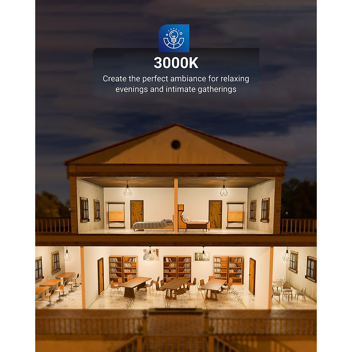 Sunco 6 Pack G25 Globe Light Bulbs LED Edison Vanity Light Bulbs, CRI90 3000K Warm White, Dimmable, 5W=60W, Clear Vintage Filament Globe, 500 Lumens, E26 Base Indoor Outdoor Clear UL