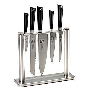 Mercer Culinary Zum 6-Piece Knife Block Set, Stainless Steel, 31.4 x 10.6 x 36.2 cm