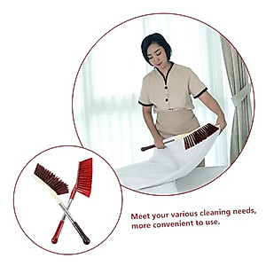 Gatuida 2pcs Small Broom Dust Brush Hand Brushes for Cleaning Quilt Hand Brush Small Hand Broom Handheld Broom Bench Fireplace Duster Couch Hand Brush Bench Brush Soft Brush Cleaning Abs