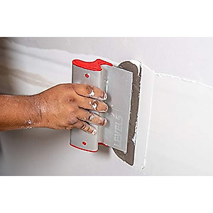 LEVEL5 Ultimate Skimming Blade Set | LEVEL5 | Smoothing/Knockdown Drywall Knife | Extruded Aluminum & European Stainless Steel Construction | High-Impact End Caps | 5-446