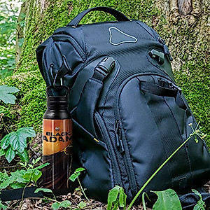 Black Adam OFFICIAL Character Logo Black 24 oz Insulated Canteen Water Bottle, Leak Resistant, Vacuum Insulated Stainless Steel with Loop Cap