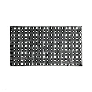 Christopher Knight Home Petra Iron Coffee Table, Black Brush Silver