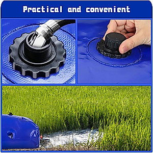 Water Bladder Storage Containers,240L/63Gallon Portable Fresh Water Storage Tank,Bathtub Water Storage Bladder Barrel Bag for Drought Resistance Fire Protection Agricultural Irrigation Outdoor