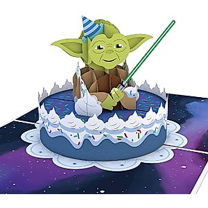 Lovepop Star Wars™ Yoda™ Birthday Pop Up Card, 5x7-3D Birthday Greeting Card, Pop-Up Birthday Cards for Kids, Celebration Cards, Star Wars™ Birthday Card