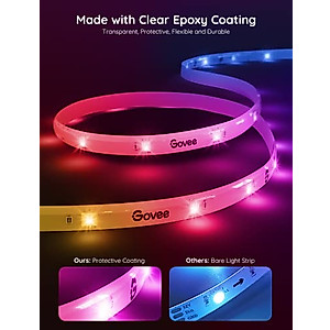 Govee 16.4ft RGBIC LED Strip Lights, WiFi Color Changing LED Lights Segmented Control, Work with Alexa and Google Assistant, Music LED Lights for Bedroom, Kitchen, Christmas Party