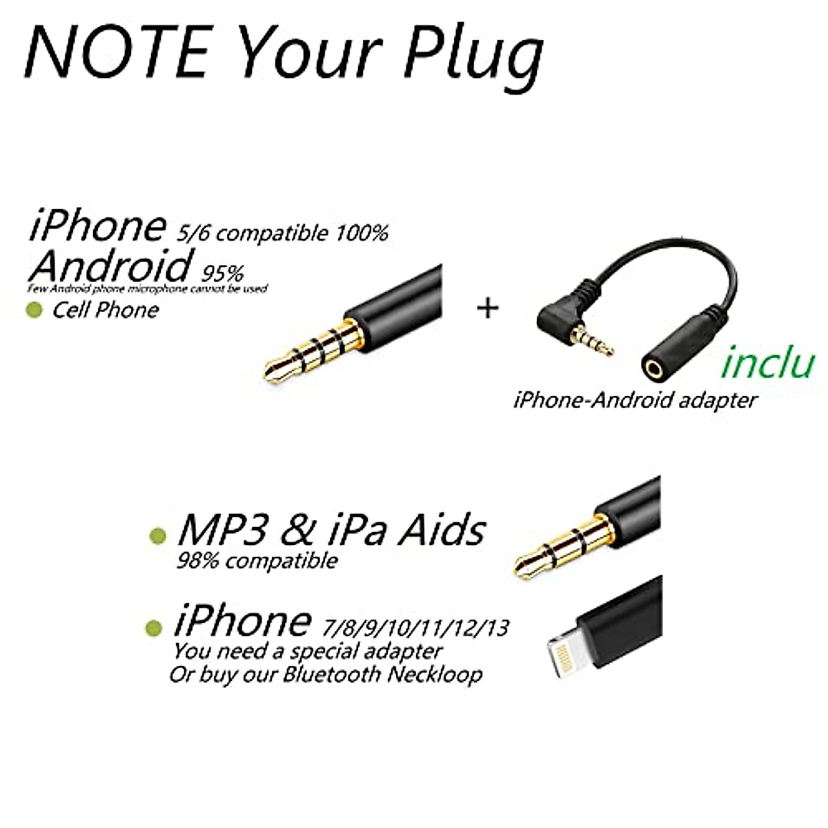 EDIMAEG A780 Spy Earpiece with 35 inch Wire Neckloop No Amplifier Work in Quiet Place