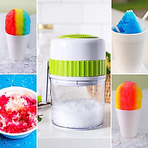 Ice Crusher Machine for Home | Manual Ice Crusher for Snow Cones or Slushies | Shaved Ice Maker | BPA Freeor Snow Cones or Slushies BPA Free