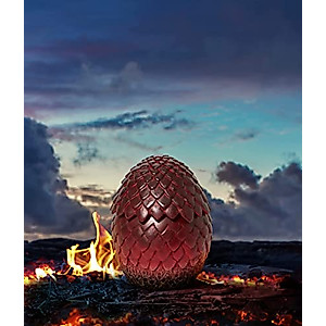 Department 56 Game of Thrones Drogon's Egg Keepsake Holder Trinket Box, 4.92 Inch, Red