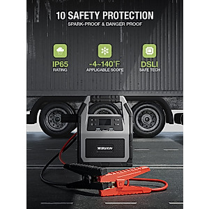 YESPER 12V/24V Car Jump Starter, 6000A Peak 4.1 lbs Portable Jump Starter Battery Pack 42000mAh Battery Booster Pack (Up to All Gas/Diesel Engine) Jumper Box with LED Screen…