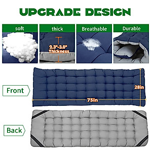 NAIZEA Folding Camping Cots for Adults, Folding Cot with Mattress Camping Bed Camp Cot Portable Military Cot, Double Layer Oxford Strong Heavy Duty Sleeping Cots with Carry Bag for Camp Office Use