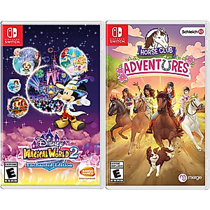 Disney Magical World 2: Enchanted Edition - Nintendo Switch and Horse Club Adventures - Nintendo Switch Bundle